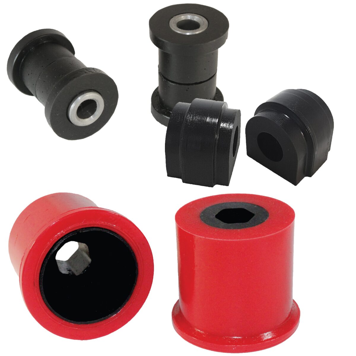 VW Caddy Complete Front Wishbone & ARB Polyurethane Bushing Kit 2004-05 ...