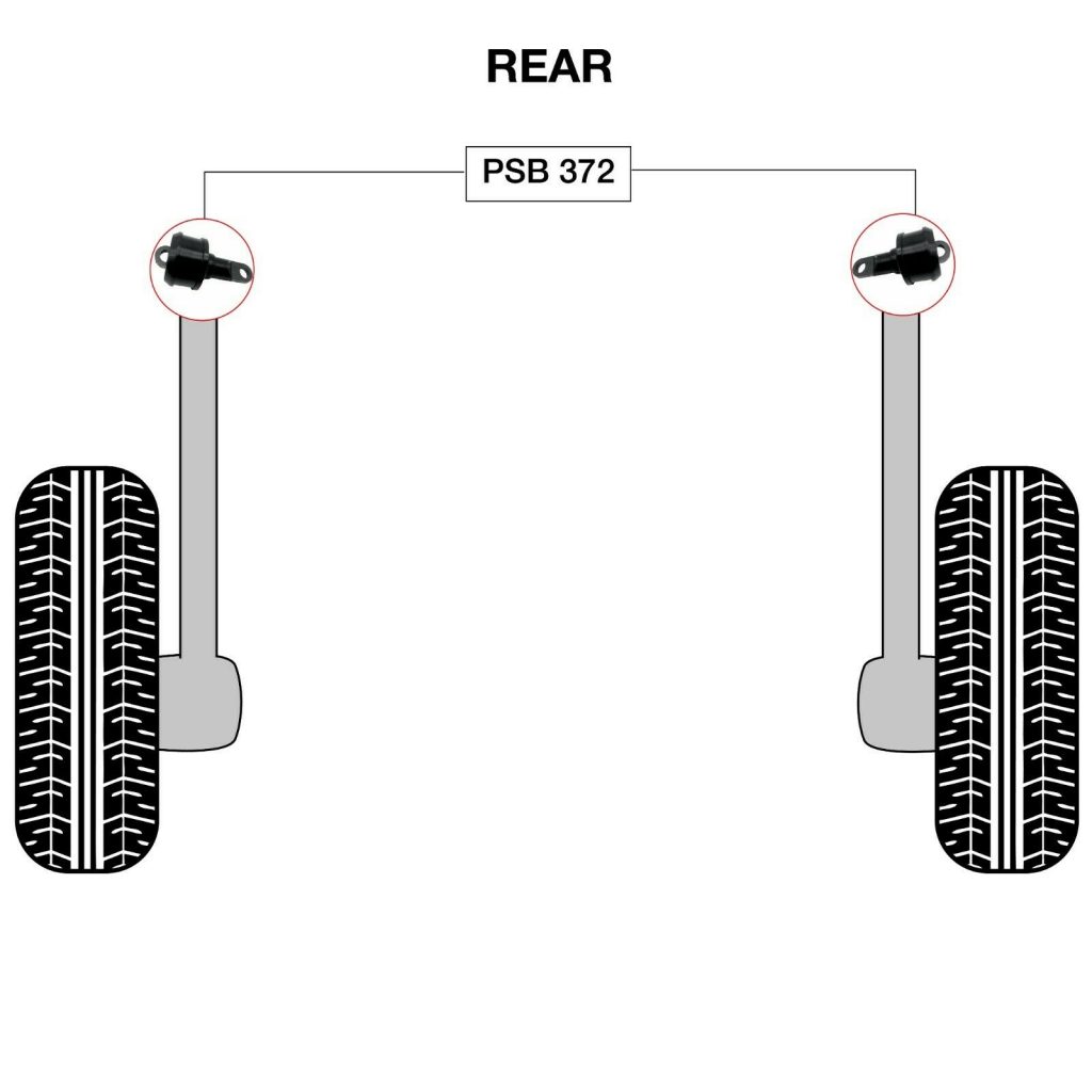 2 x Ford Focus Rear Trailing Arm Poly Polyurethane Bushing Kit 2000 ...